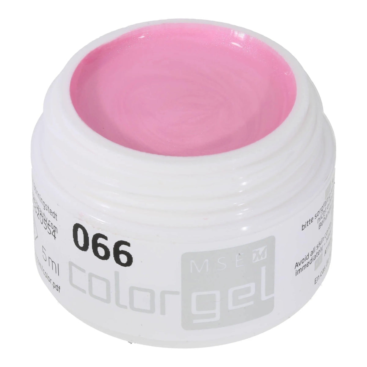 # 066 Premium EFFECT Color Gel 5ml Creamy light pink with a soft pearl ...