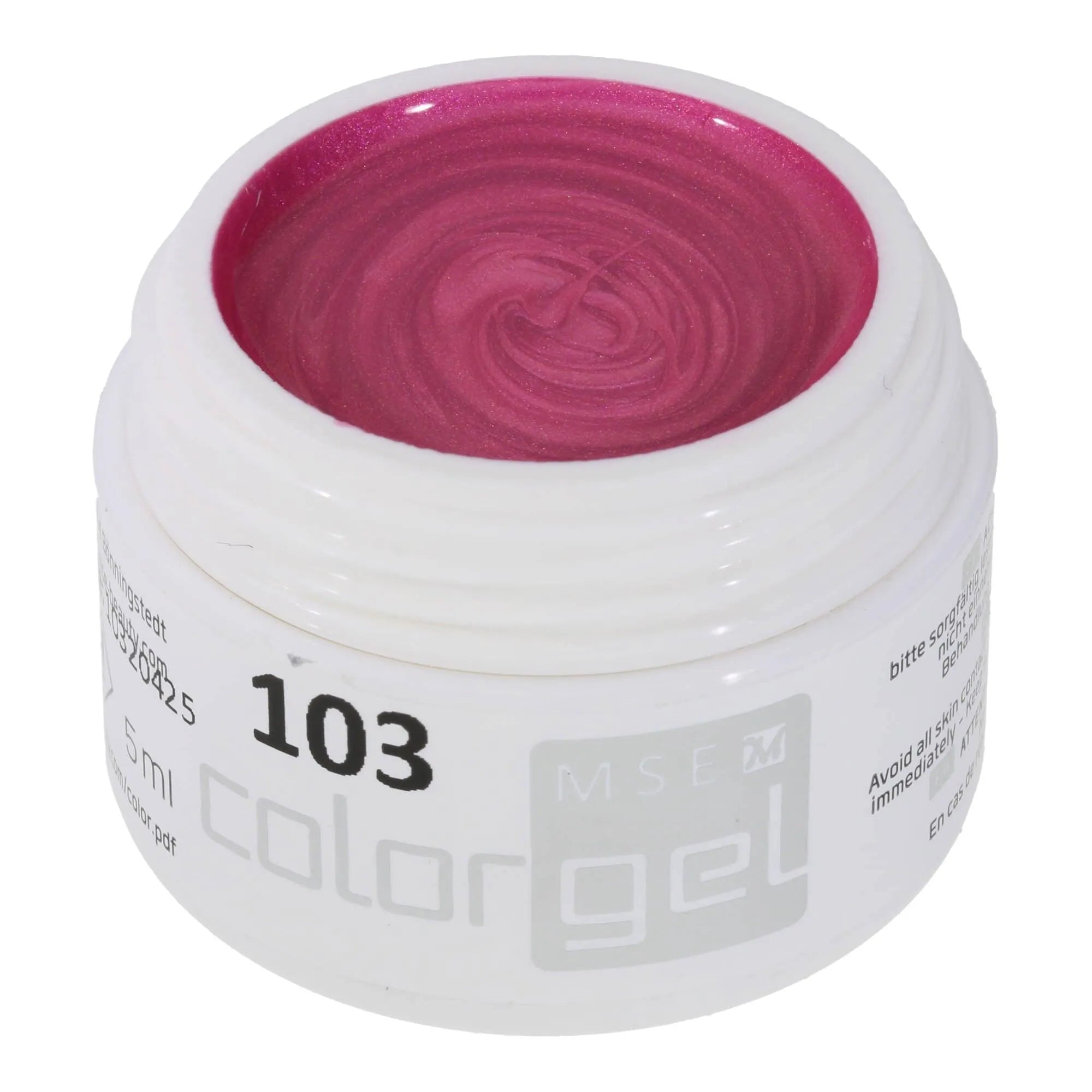 #103 Premium-EFFEKT Color Gel 5ml Helles Pink mit Perlglanzeffekt – MSE ...